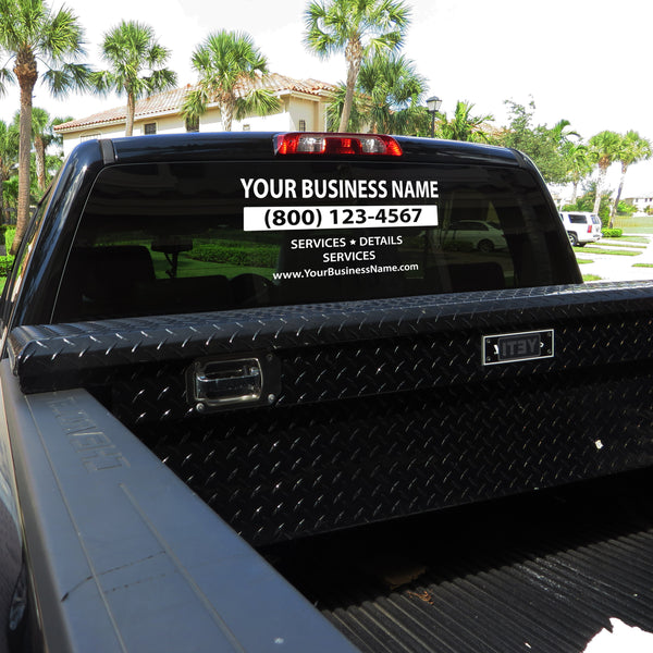 Custom Vinyl Business Name Decal – Stuck On Expression